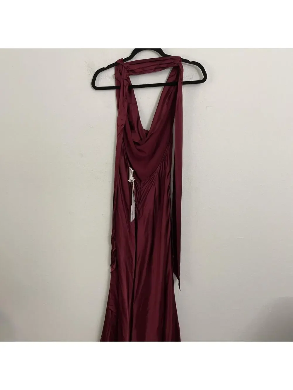 Stone Cold Fox | Dresses | Stone Cold Fox Amelia Gown Halter Satin Maxi ...